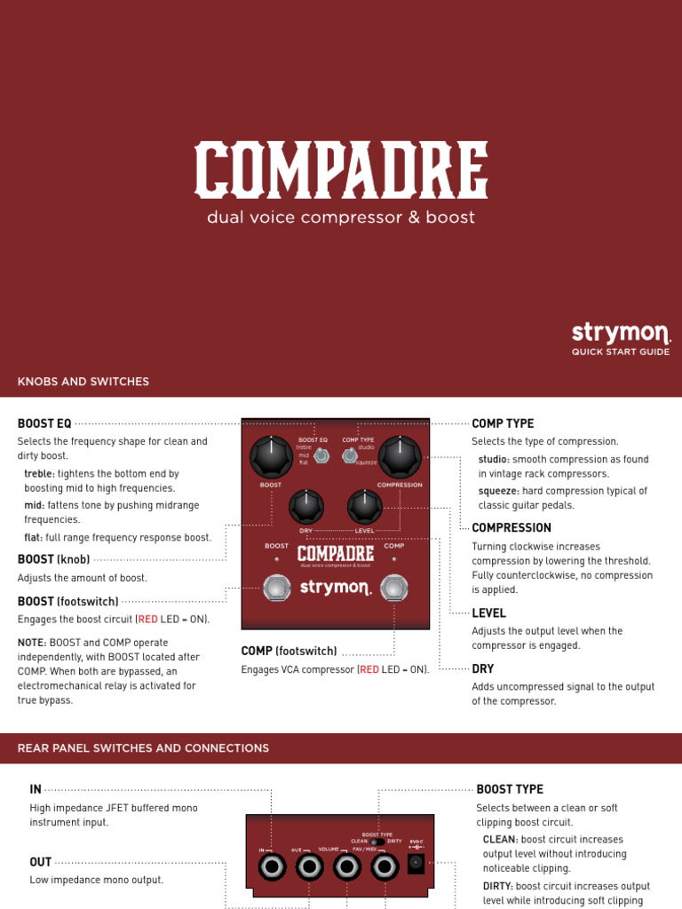 Compadre QuickStart Web RevA | PDF | Equalization (Audio) | Electronic Engineering