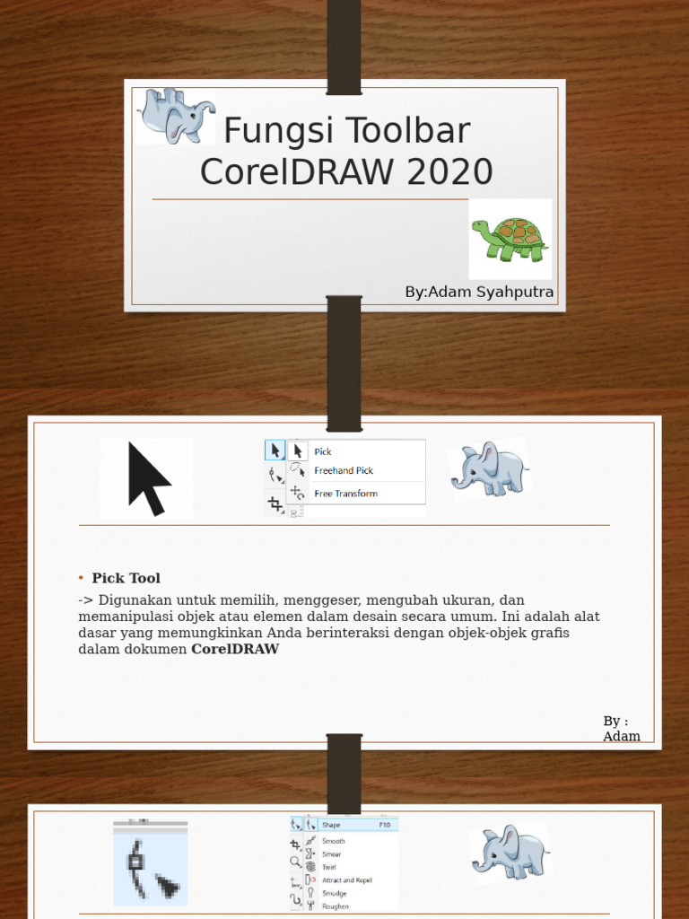 Adam Syahputra Fungsi Tool Bar Corel 2020 XI DKV 2 | PDF