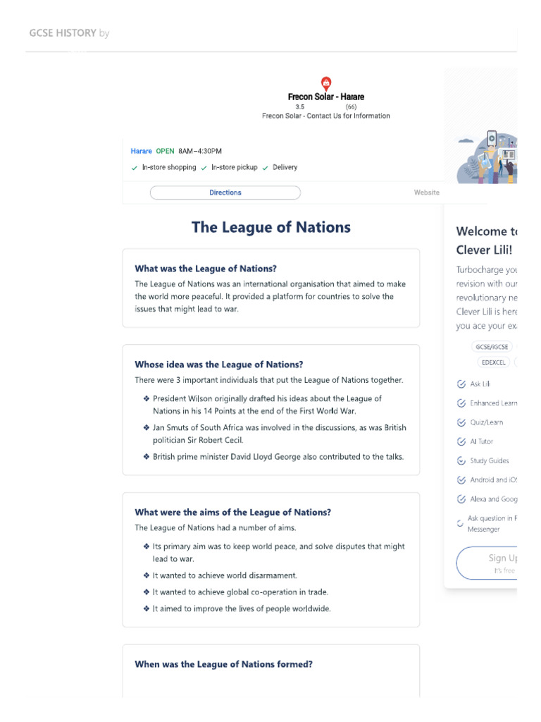 The League of Nations | PDF