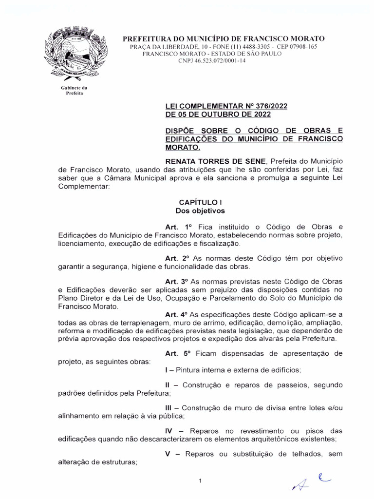 Lei Complementar 376-2022 | PDF