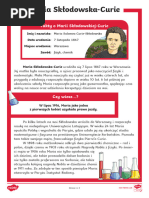 Maria Skłodowska-Curie - Test Wiedzy | PDF