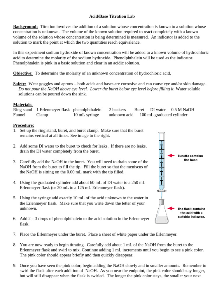 Lab_Titrations_10 | PDF | Titration | Chemistry