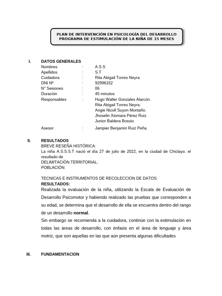 Programa de Estimulación-Pdd | PDF