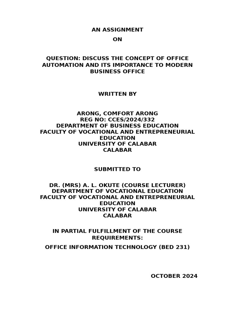 Concept On Automation Pdf Automation Information Technology