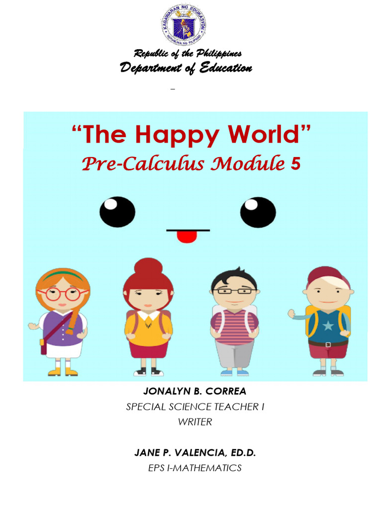 Grade 11 1st Quarter STEM - Pre Calculus Module 5 - The Happy World ...