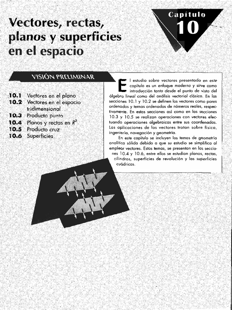 Cap 10 Vectores En El Espacio Pdf