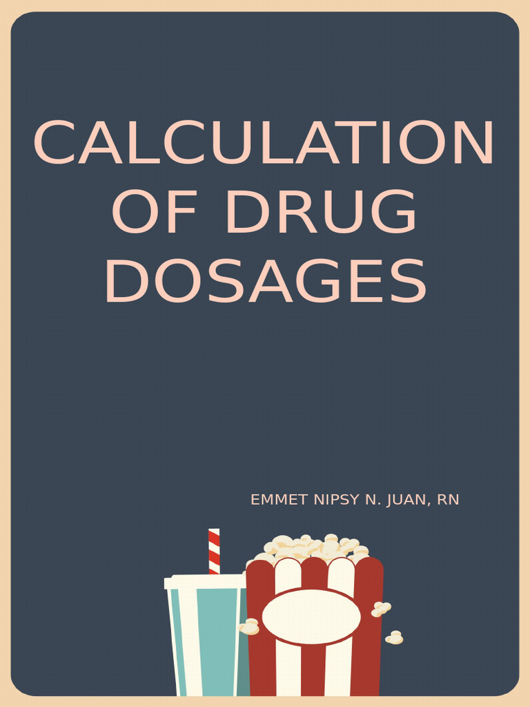 Calculation of Drug Doses | PDF