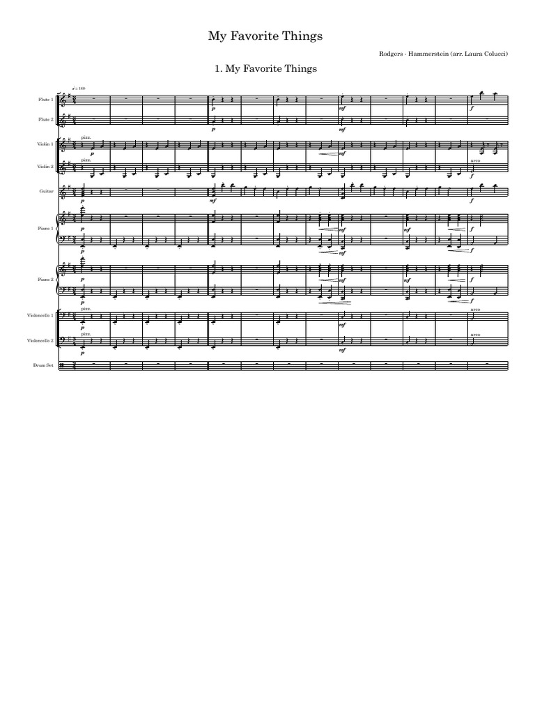 Full Score - My Favorite Things | PDF | String Instruments | Musical ...