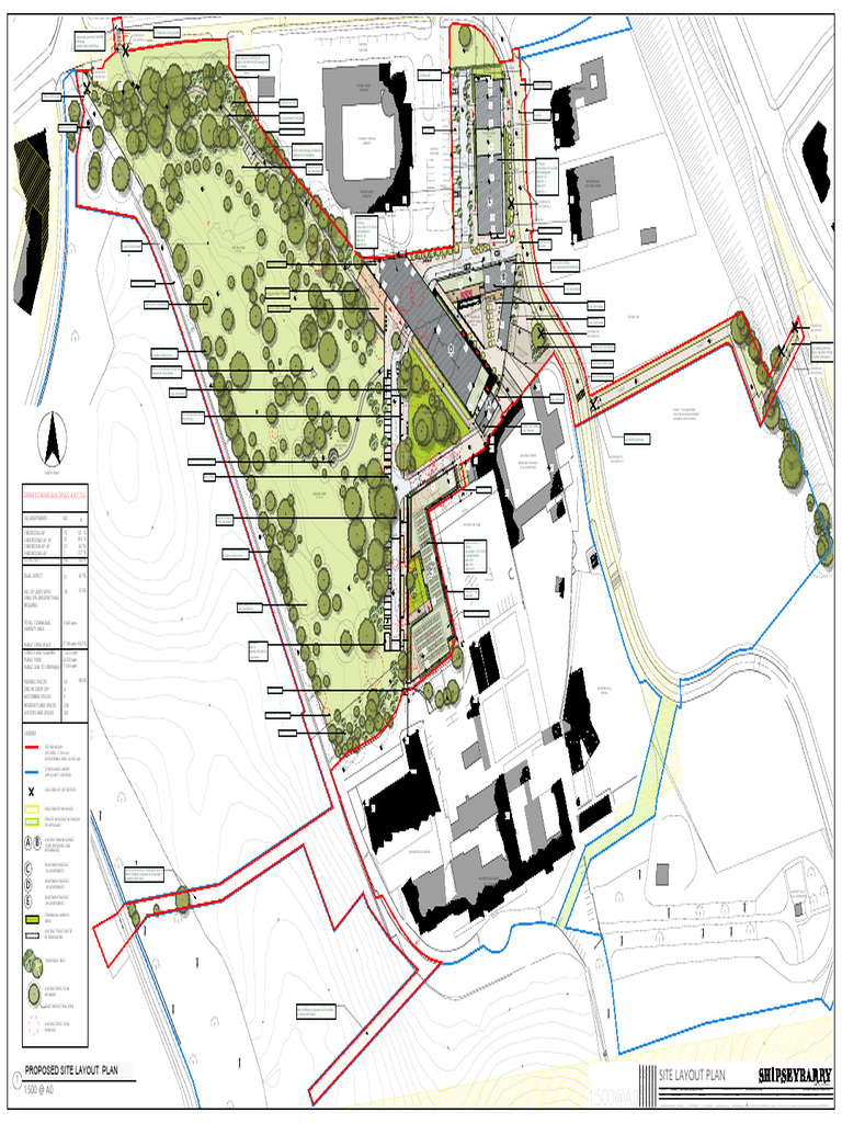 Sb-2020-107 200 - Site Layout Plan | PDF | Streets And Roads | Human Power