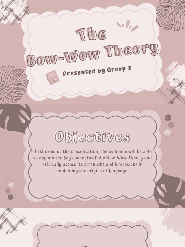 The.bow Wow.theory | PDF | Theory | Cognition