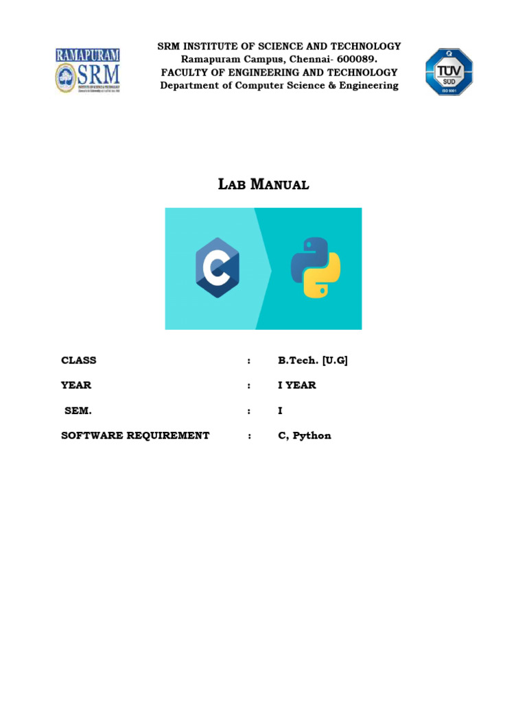 PPS Lab Manual | PDF | Control Flow | Computing PPS Lab Manual | PDF | Control Flow | Computing