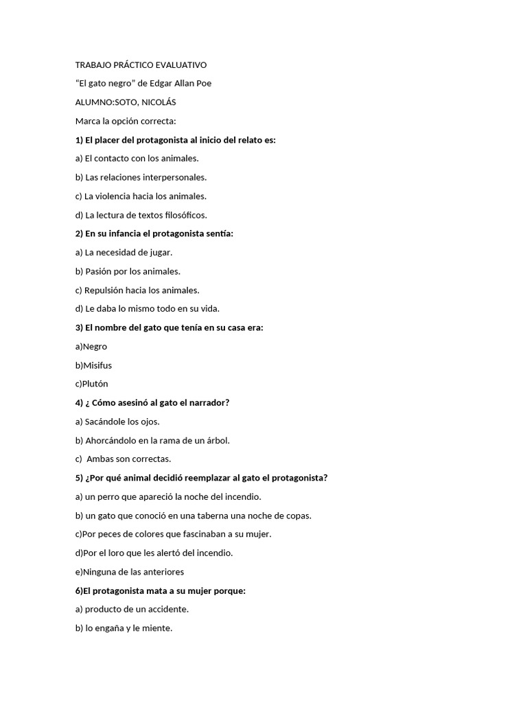 El Gato Negro-Soto | PDF