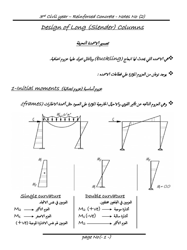 2 Design+of+Column+ +Design+of+Long+Column | PDF | Buckling | Architecture