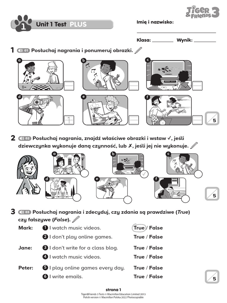 T F3 Unit 1 Test Plus | PDF