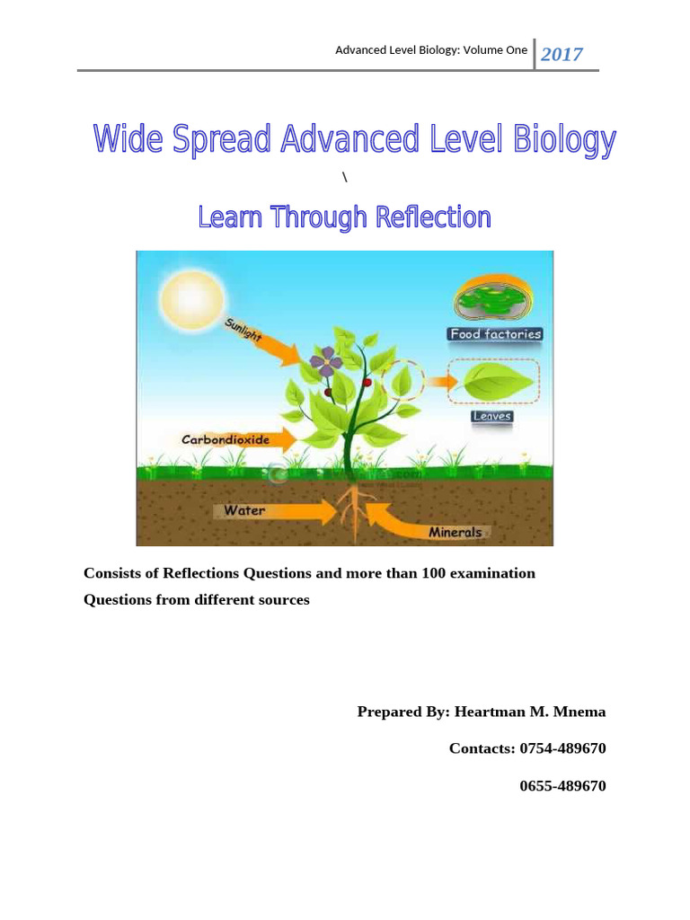 ADVANCED BIOLOGY NOTES | PDF | Epithelium | Cell (Biology)