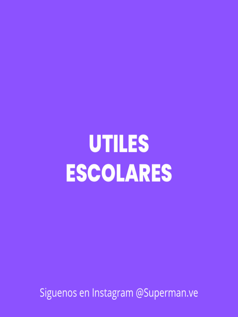 23 SEPTIEMBRE UTILES ESCOLARES (1) - Compressed | PDF | Grafito ...