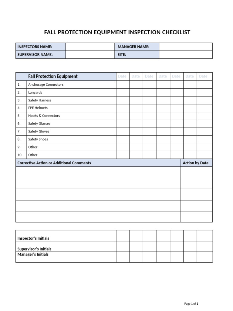 Checklist - FPE Inspection - 2021 | PDF | Technology & Engineering