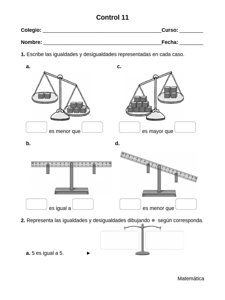 Mat1b U3 Control 11 | PDF