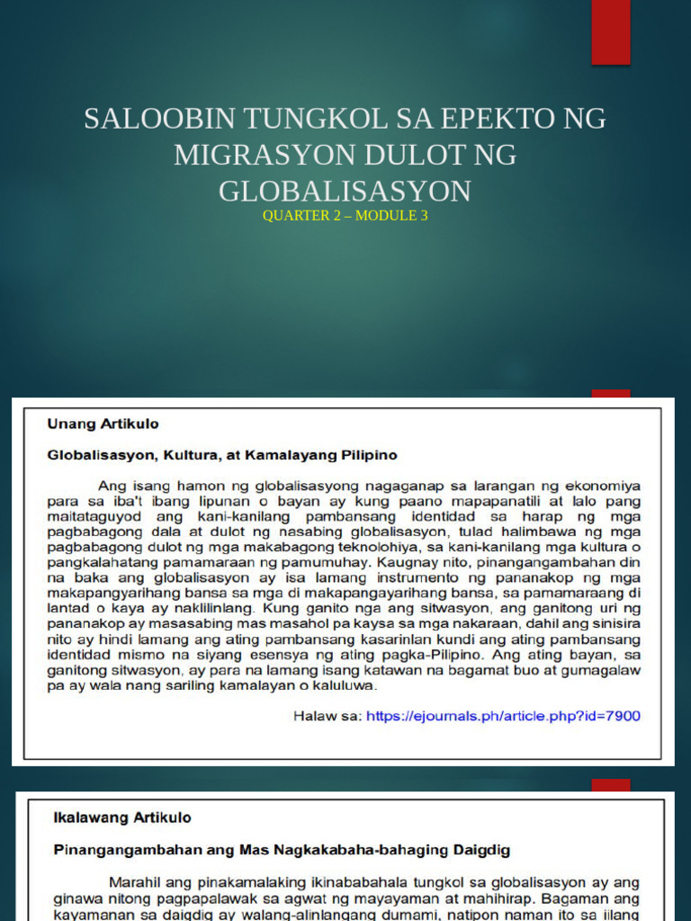 2nd Quarter Module 4 | PDF