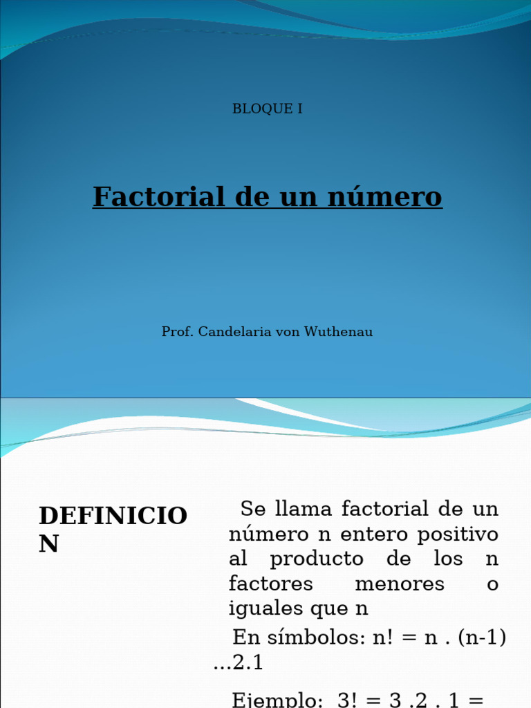 Factorial | PDF