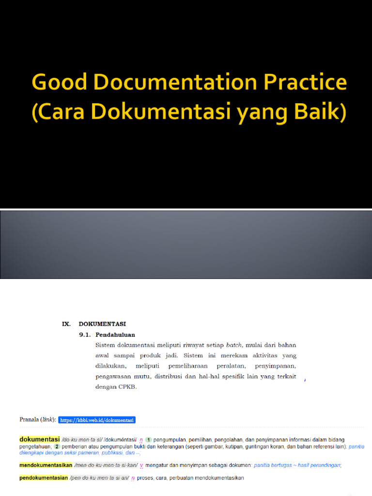 Good Documentation Practice ASF | PDF