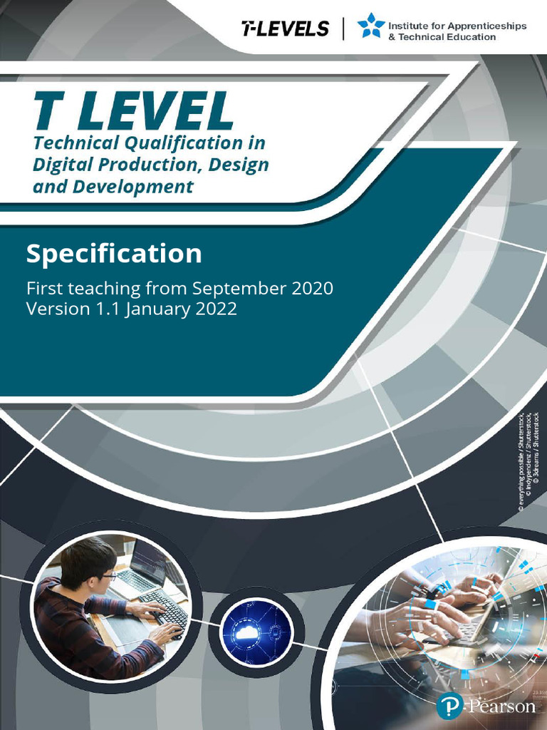 T Level TQ in Digital Production Design and Develop Spec 2020 | PDF ...