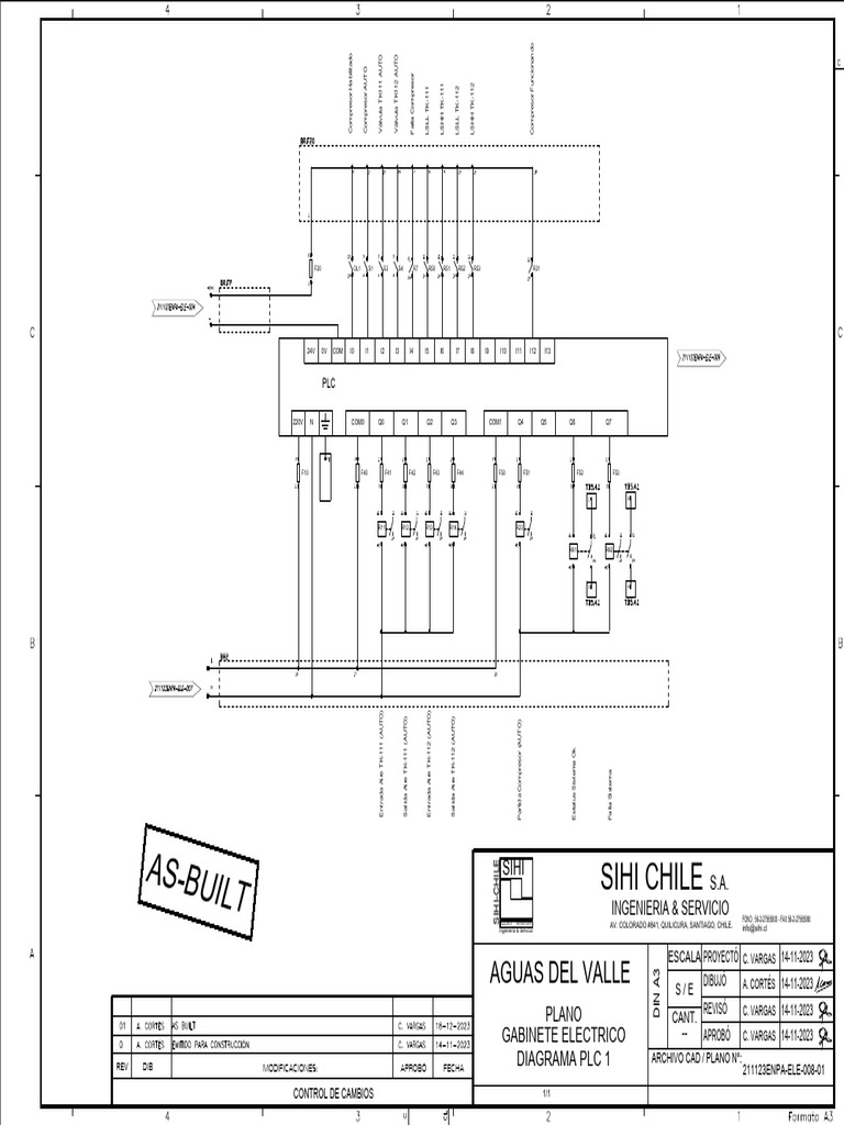 211123enpa-Ele-008-01 As Built Diagrama PLC 1 | PDF
