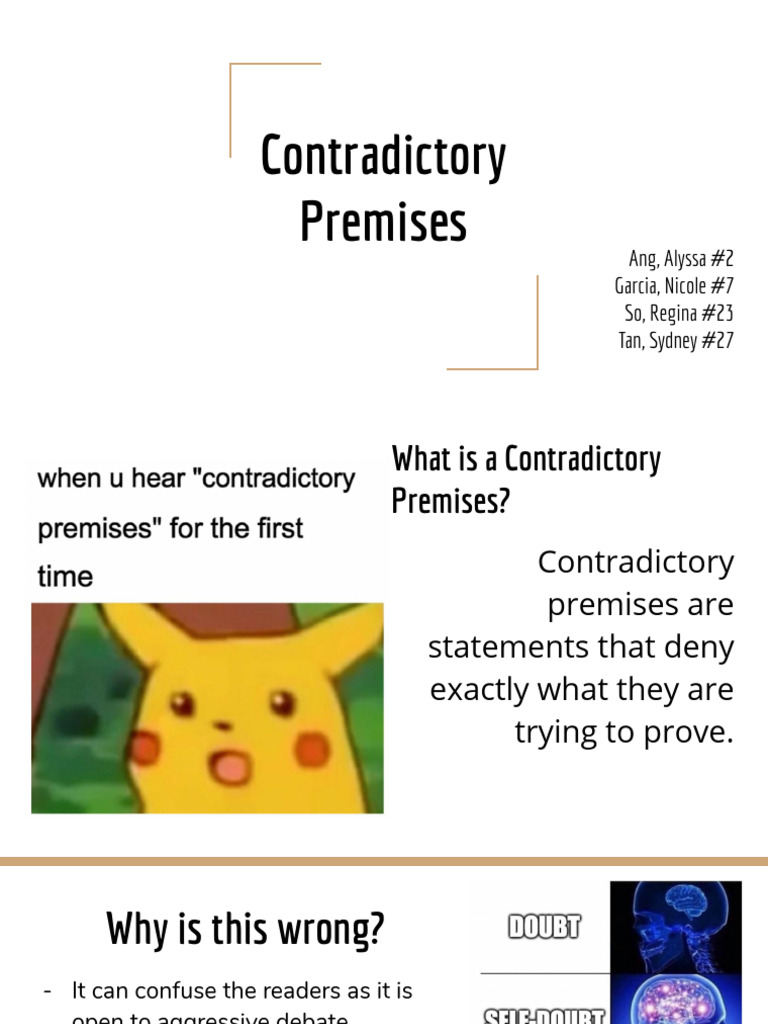 Contradictory Premises | PDF