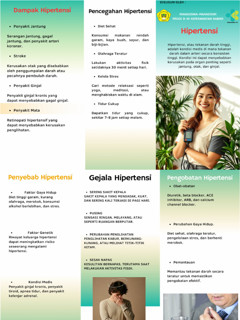 Leaflet Hipertensi | PDF