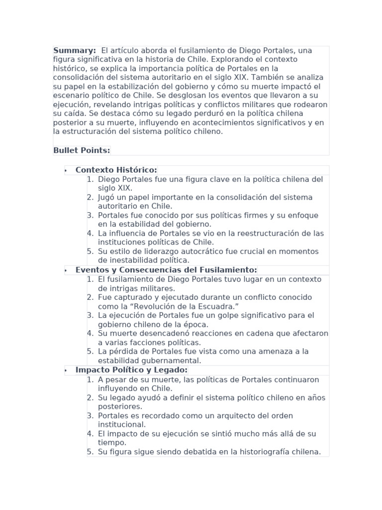 Diego Portales | PDF