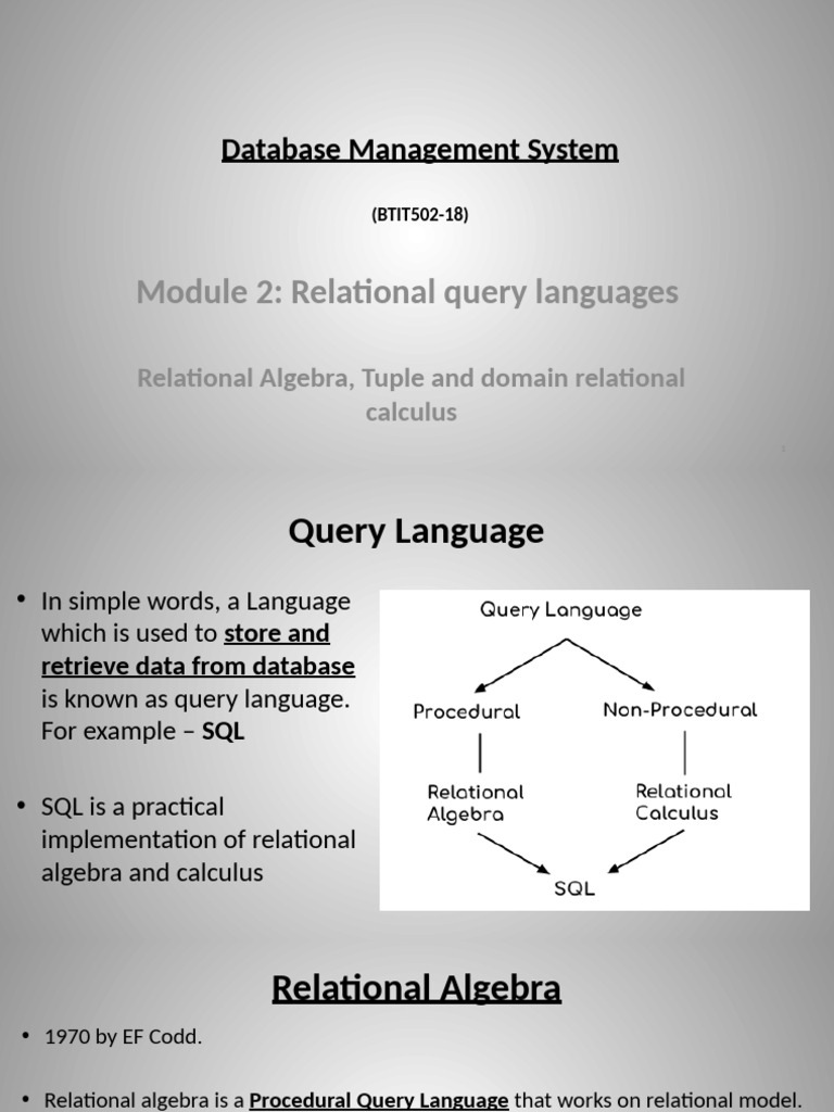 Relational Algebra | PDF | Relational Model | Sql