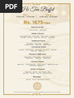 TDH Dinner Menu for Sharad Purnima | PDF