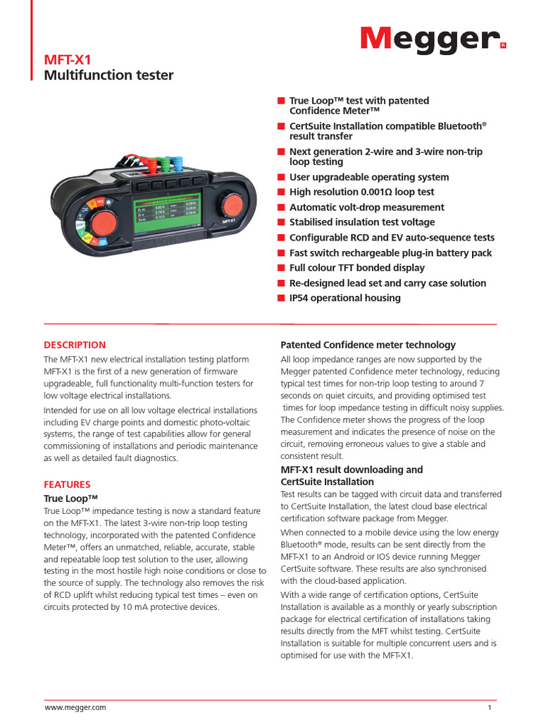 MFT-X1 DS UK en | PDF | Alternating Current | Voltage