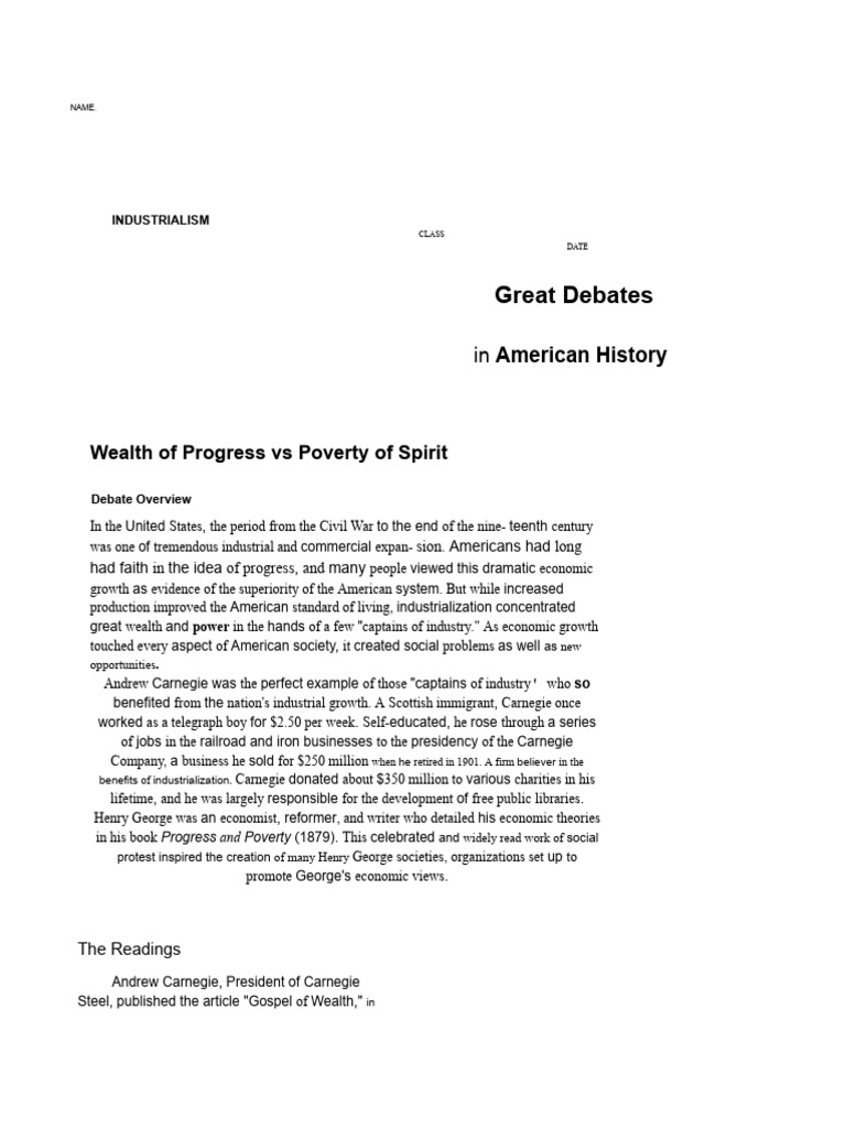 Carnegie Gospel of Wealth | PDF | Economies