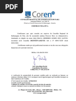 Certidão Regularidade Coren | PDF