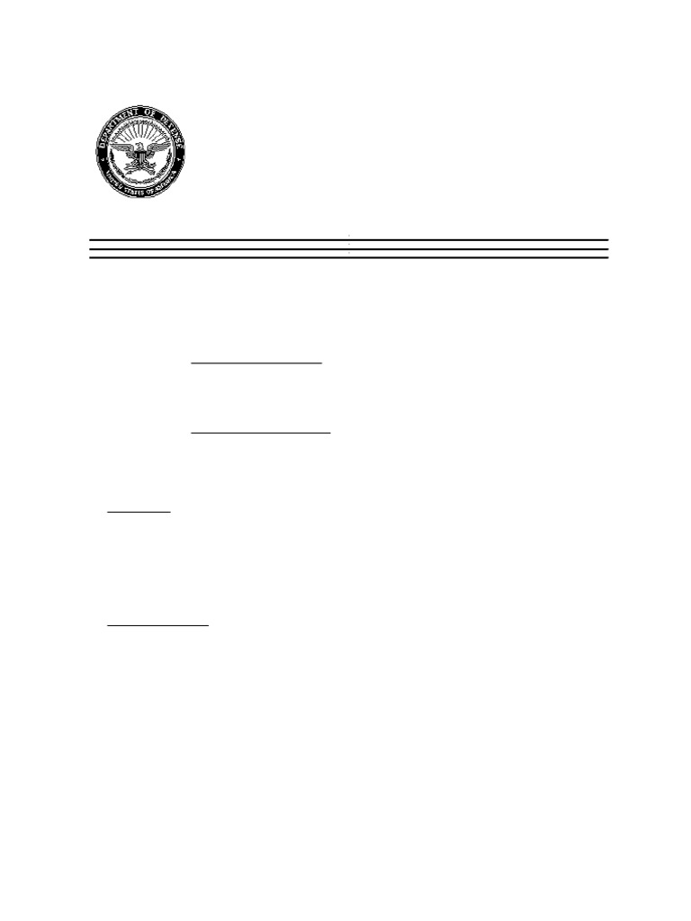 DoD Civil-Military Assistance Policy | PDF | United States Department ...