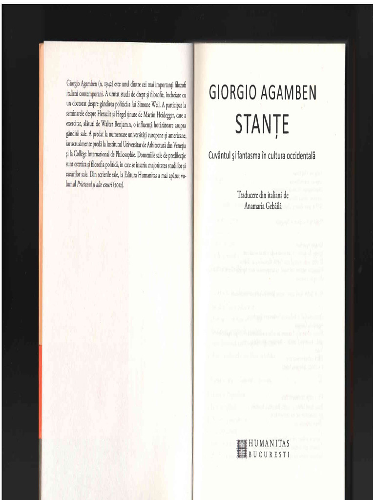 Agamben, Stante | PDF