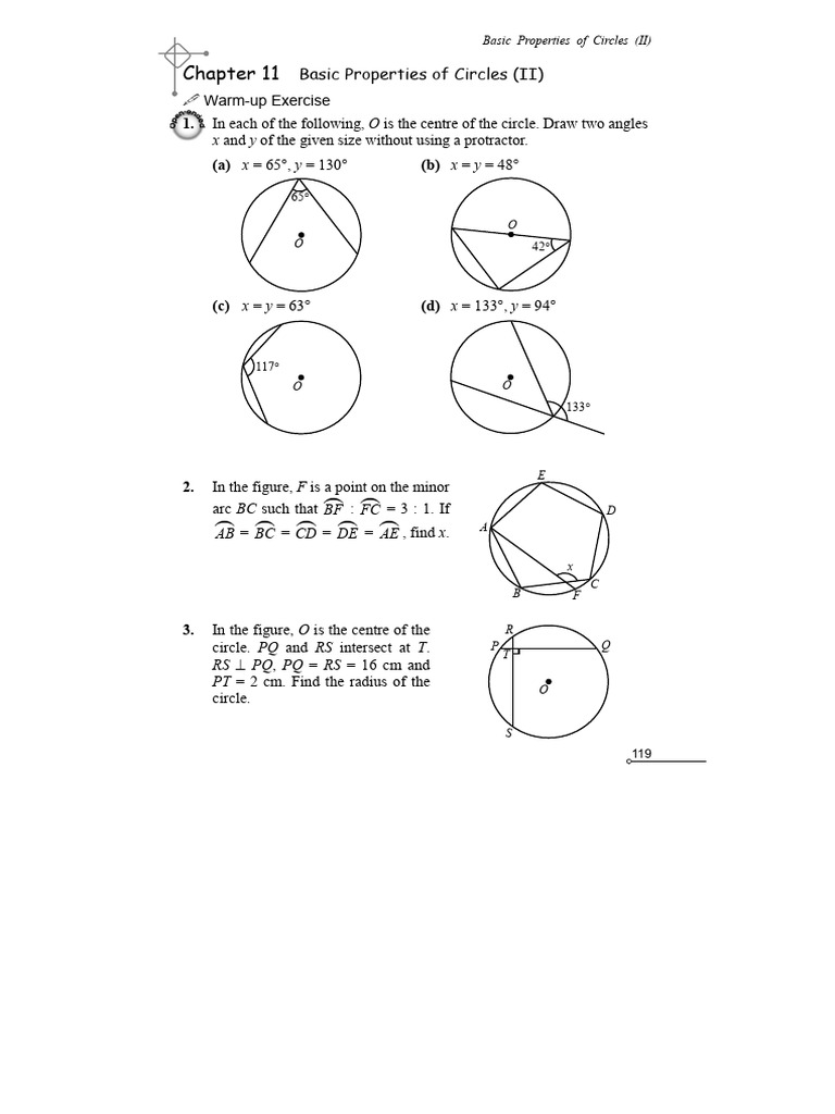 下載maths Chapter 11 Basic Properties of Circles II | PDF | Circle | Euclid