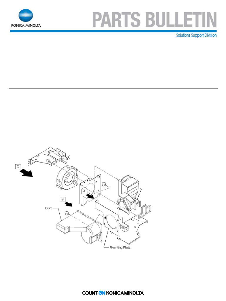 8891 - Shape of The Mounting Plate and Duct Change (REAR FAN SECTION ...