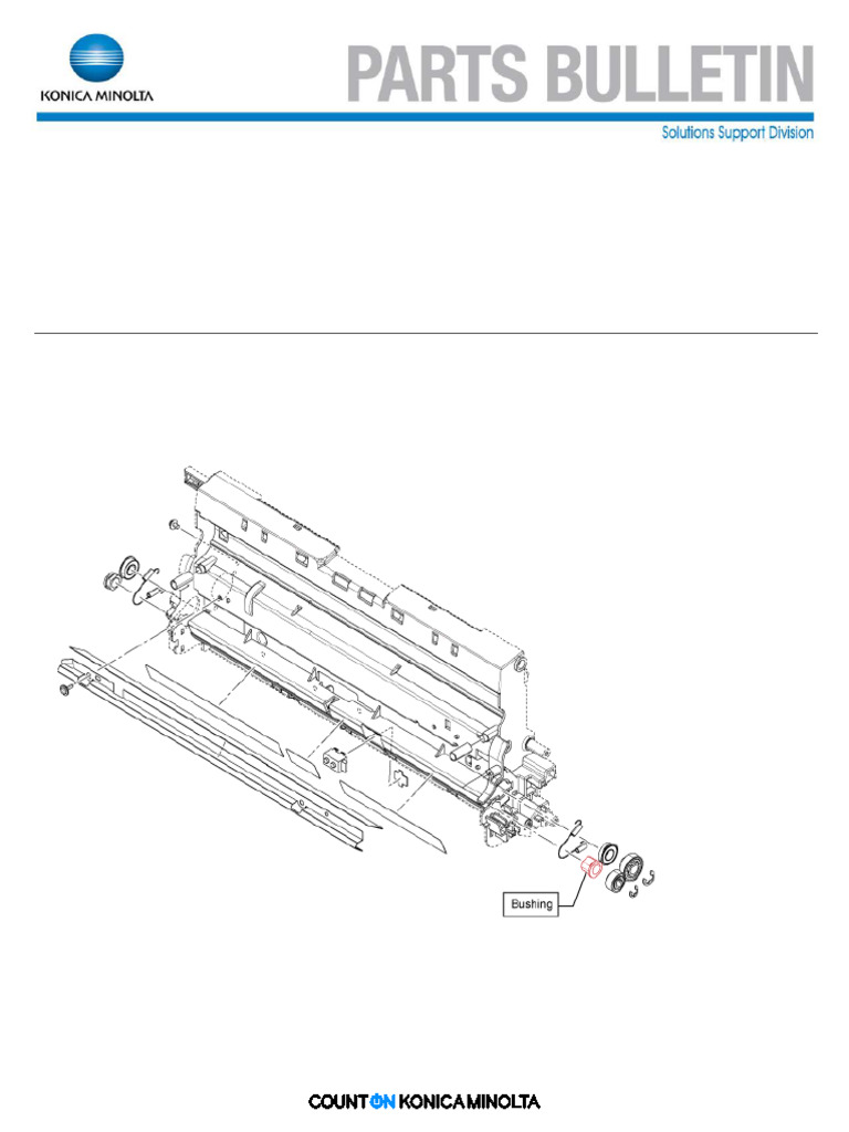8928 - Bushing Change (PAPER EXIT CONVEYANCE SECTION) - PAPER EXIT ...