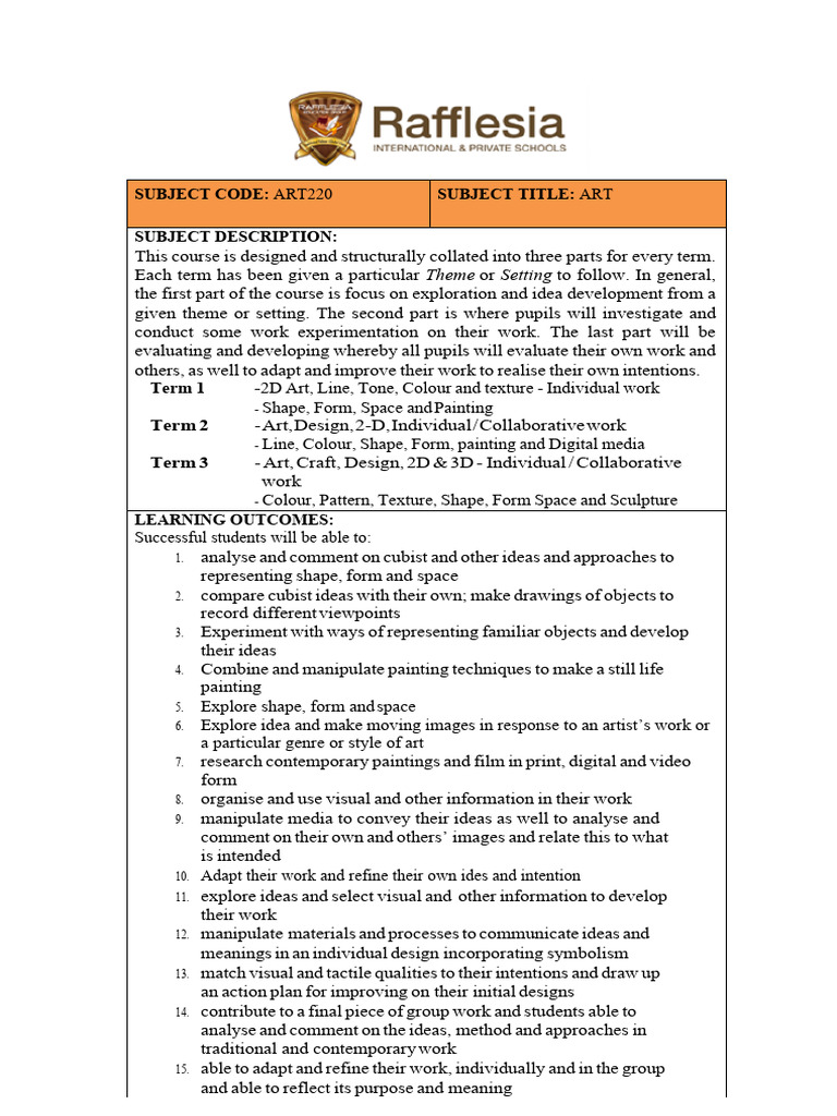 Subjects Overview Year 2 | PDF | Artificial Intelligence | Intelligence ...