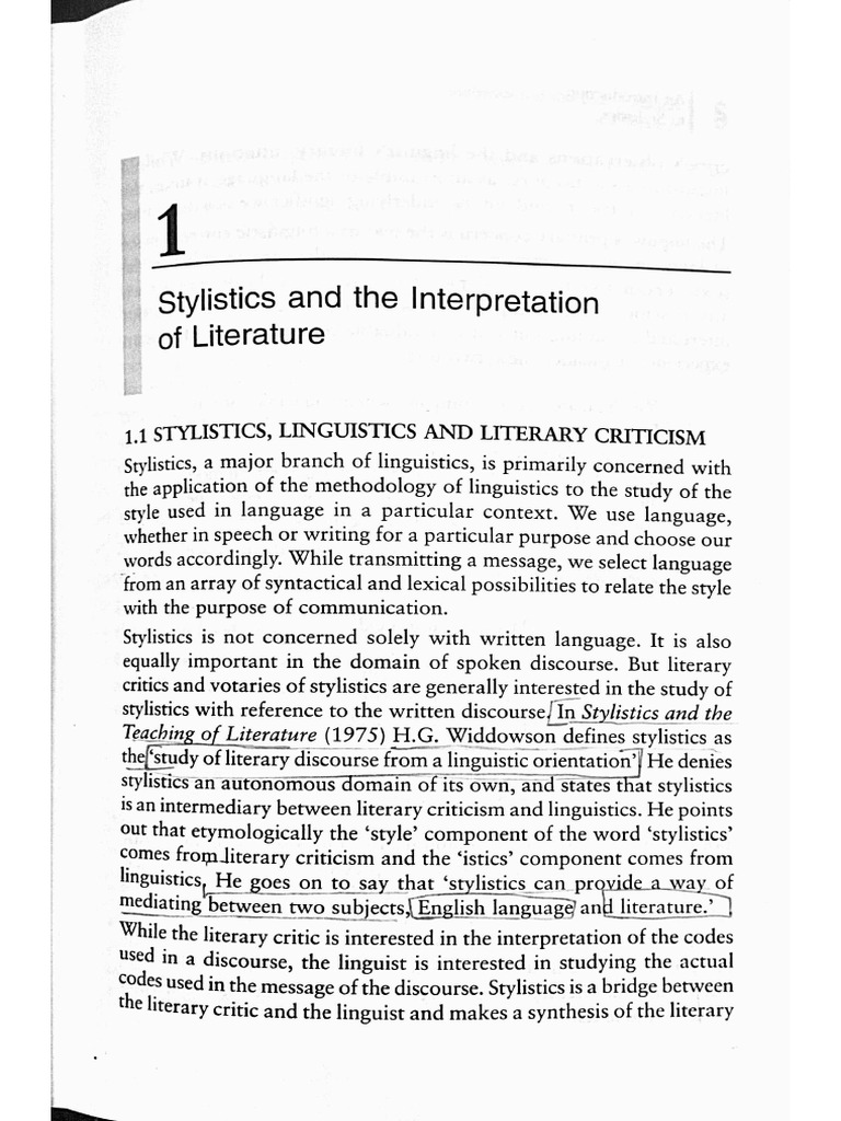 Stylistics | PDF