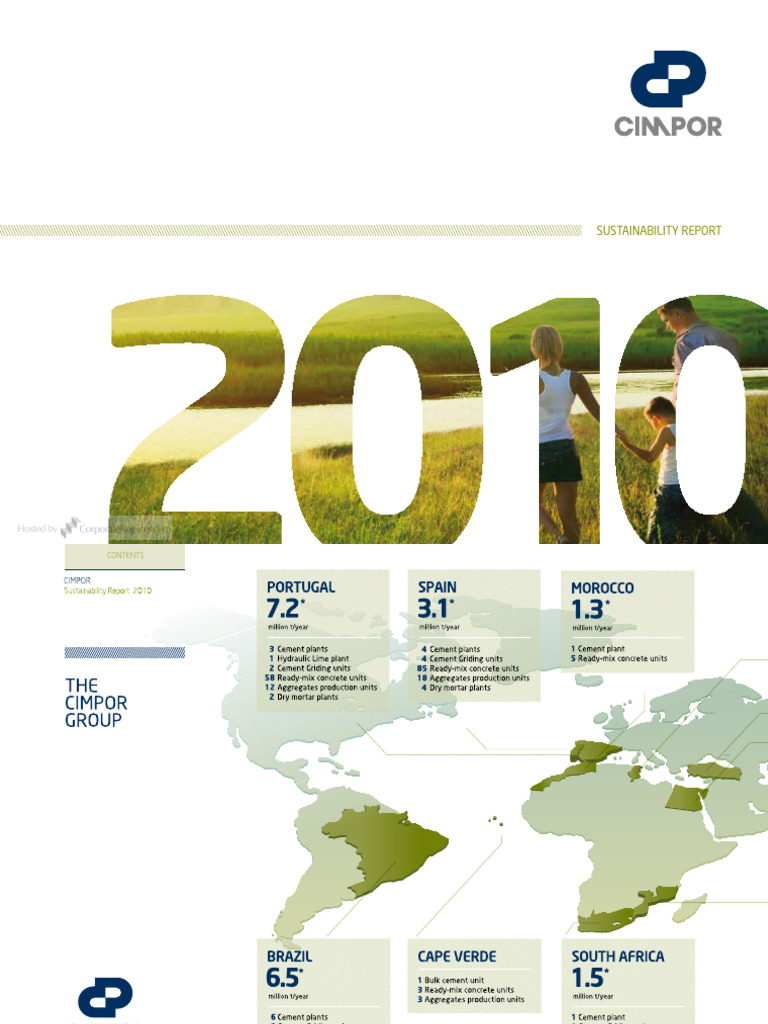 CIMPOR 2010 Sustainability Report | PDF | Sustainability | Governance