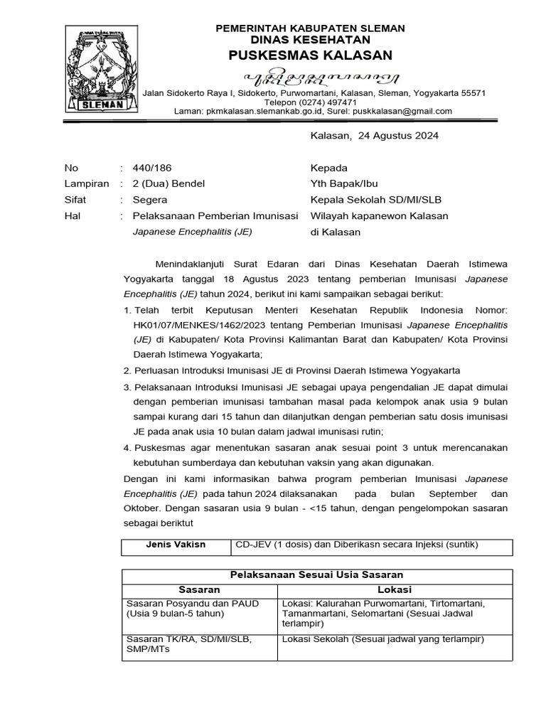 Pemberitahuan SD MI SLB | PDF