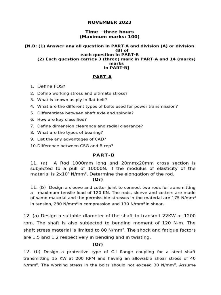 Dme Model - 105841 | PDF | Stress (Mechanics) | Bending