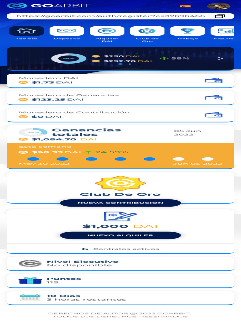 Tablero GoArbit | PDF