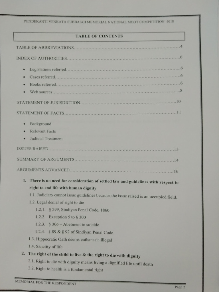 Written Memorial | PDF