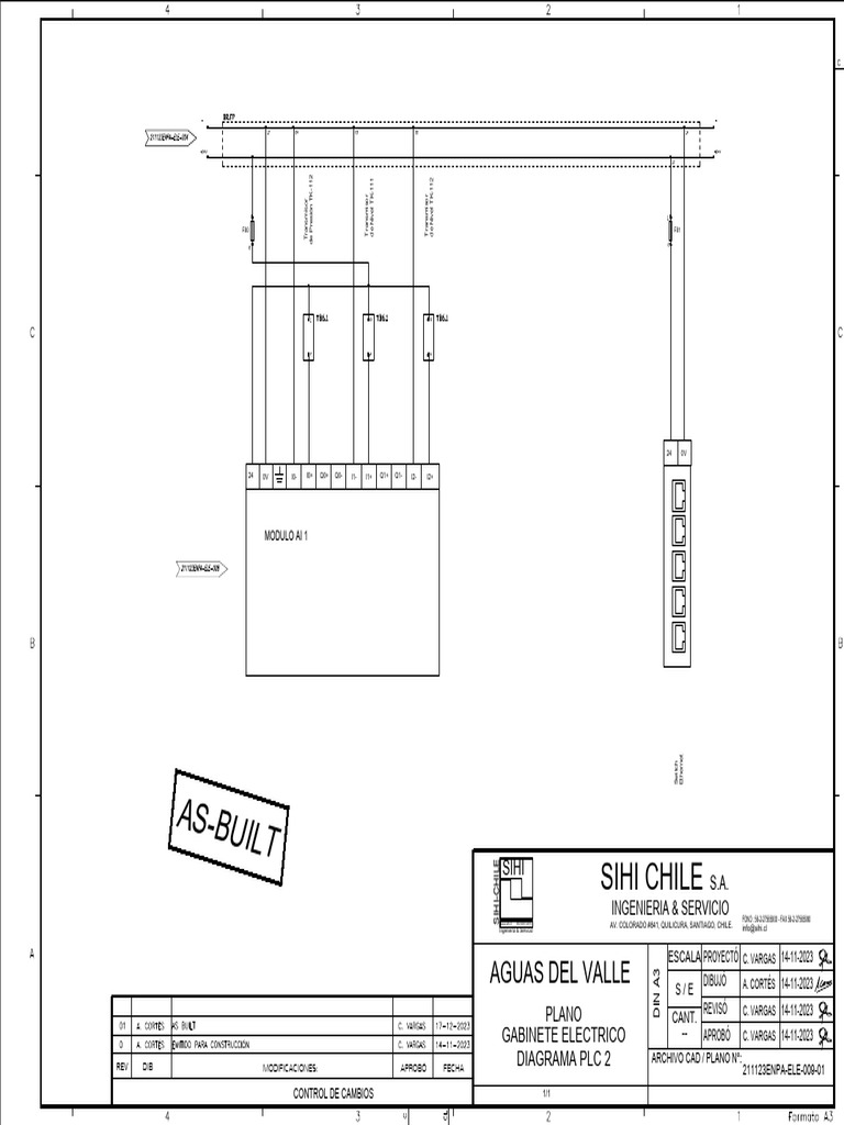 211123ENPA-ELE-009-01 AS BUILT Diagrama PLC 2 | PDF