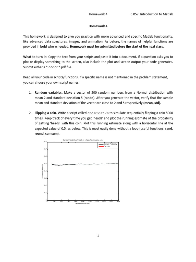 MIT6 057IAP19 hw4 | PDF | Histogram | Standard Deviation