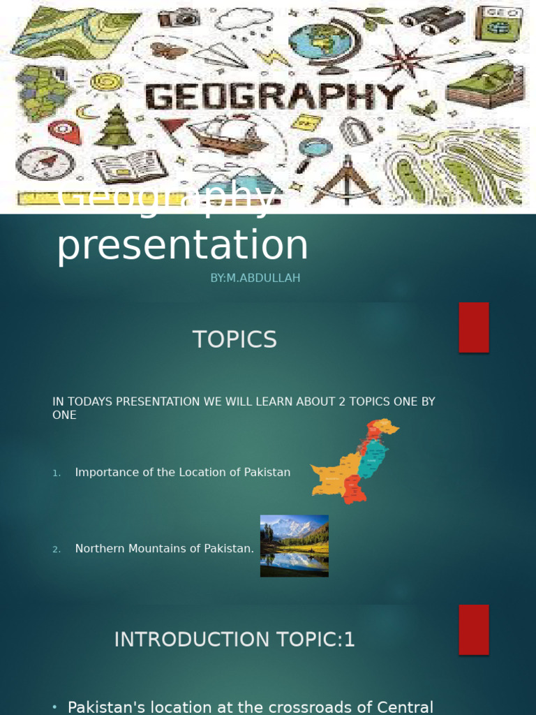 Geography of Pakistan: Mountains & Location | PDF | Pakistan | Himalayas